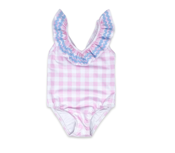 Brandy Swimsuit (Light Pink Buffalo Check) – Shop the Holiday