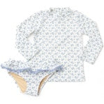 Rash Guard Set in Cottage Floral Blue – Shop the Holiday
